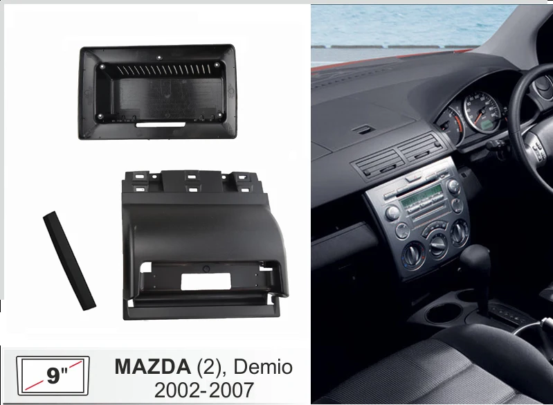 10-1-inch-Car-Fascia-Radio-Panel-for-Mazda2-2002-2007-Audio-Dash-Kit ...