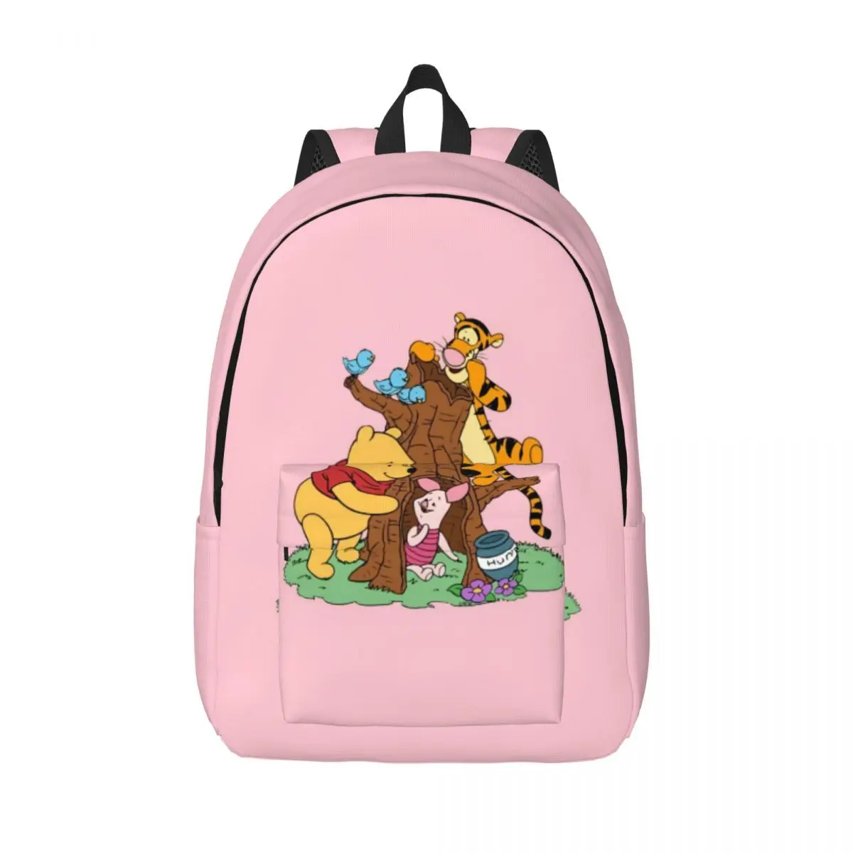 Custom Winnie Pooh Bear Manga Canvas Backpacks for Men Women Water ...