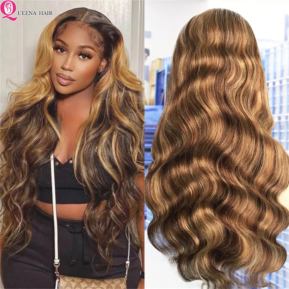 27 Highlights Lace Front Wig | 27 Brazilian Human Hair Wig | 4 27 Human ...
