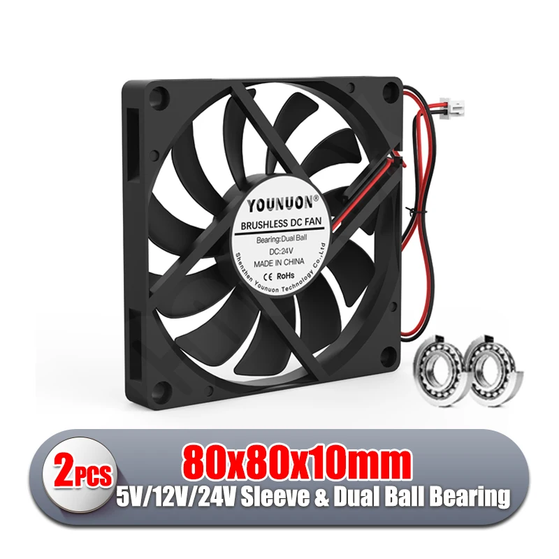 2-Pieces-80mm-5V-USB-Fan-80cm-80x80x10mm-5V-12V-24V-Cooling-Cooler-Fan ...