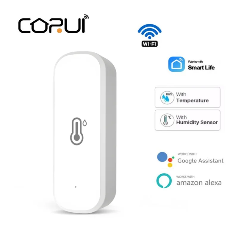 CORUI Tuya WiFi Zigbee Temperature And Humidity Sensor Indoor ...