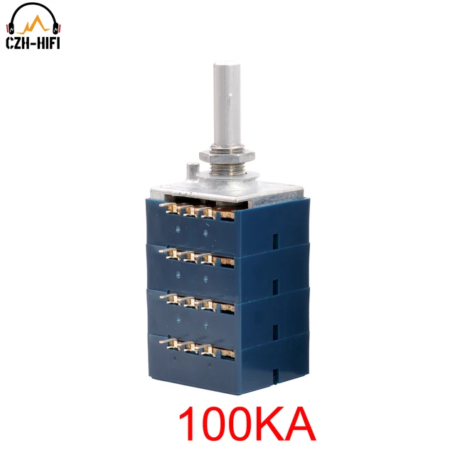 오리지널 일본 알프스 27 타입 4 채널 감쇠기 전위차계 볼륨 조절, 빈티지 오디오 앰프 사운드 DIY