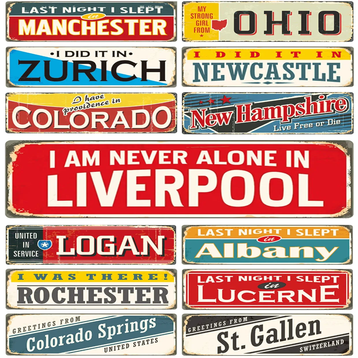 Outdoor-Metal-Tin-Signs-Instagram-Style-Liverpool-Street-Signs ...
