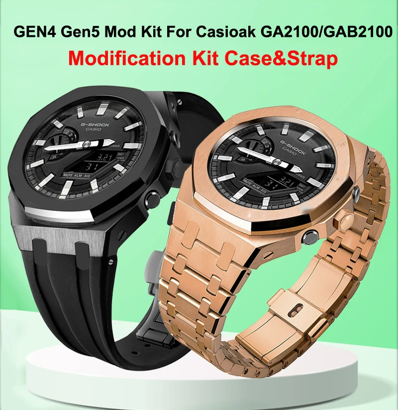 GEN4 Gen5 Mod Kit For Casioak GA2100 Metal Bezel With Screw ...