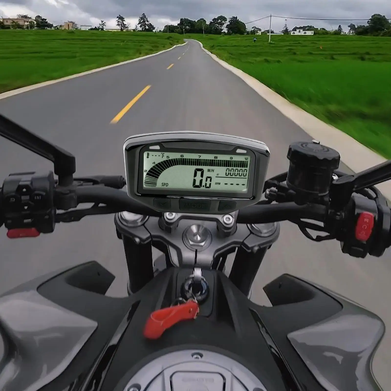 Motorcycle Speedometer Motorbike Instrument Waterproof Odometer Volume ...
