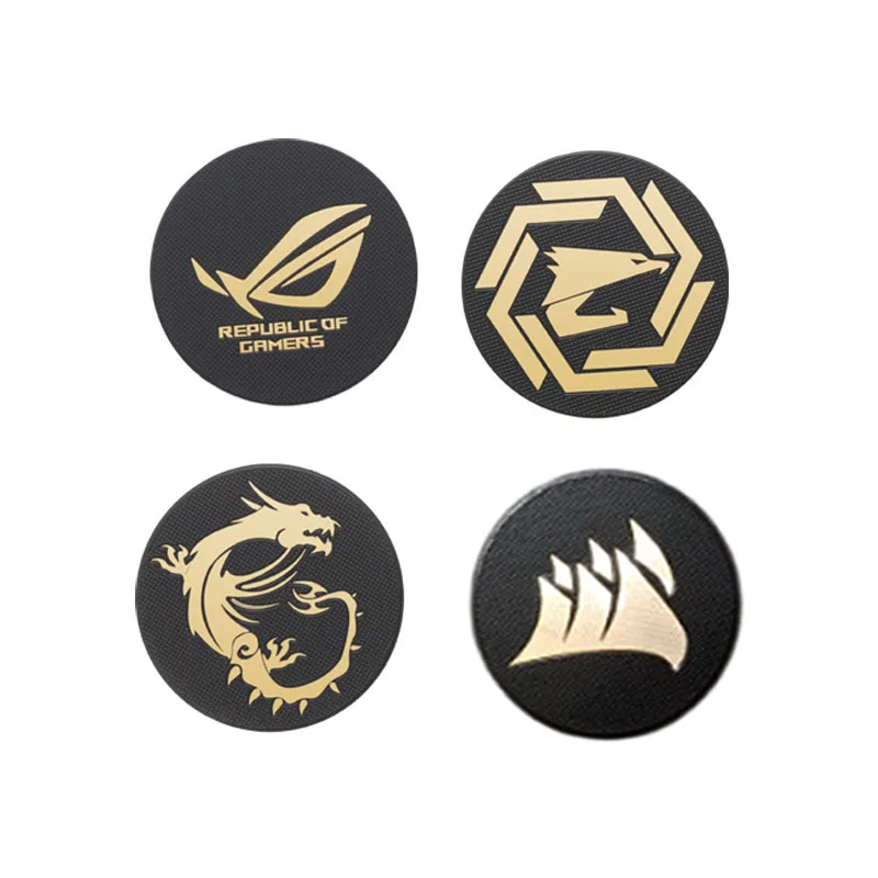 12CM-PC-Case-Fan-Stickers-For-AORUS-ROG-MSI-Gold-plated-Gamers-Cabinet ...