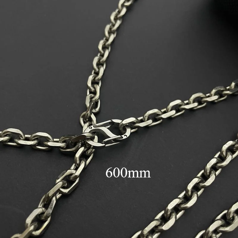 Pure-Titanium-Batch-Angle-Chain-Necklace-7mm-Wide-Lightweight-Anti ...