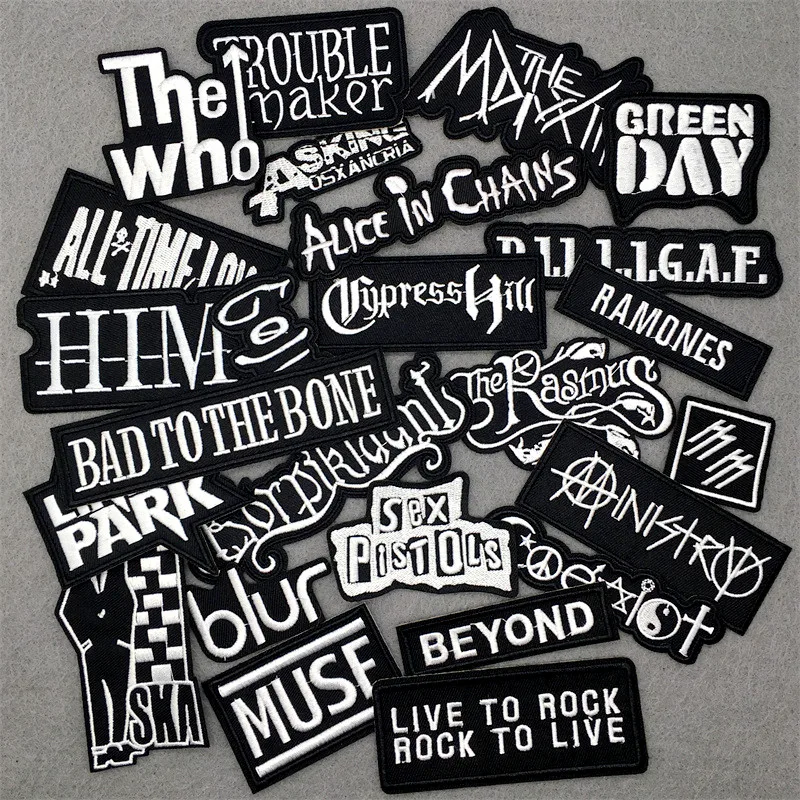 Pop Punk Band Logo Collage