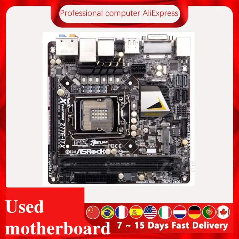 Z77i ITX MINI para ASRock Z77E ITX, placa base de ordenador LGA 1155 DDR3 para Intel Z77 Z77M ...