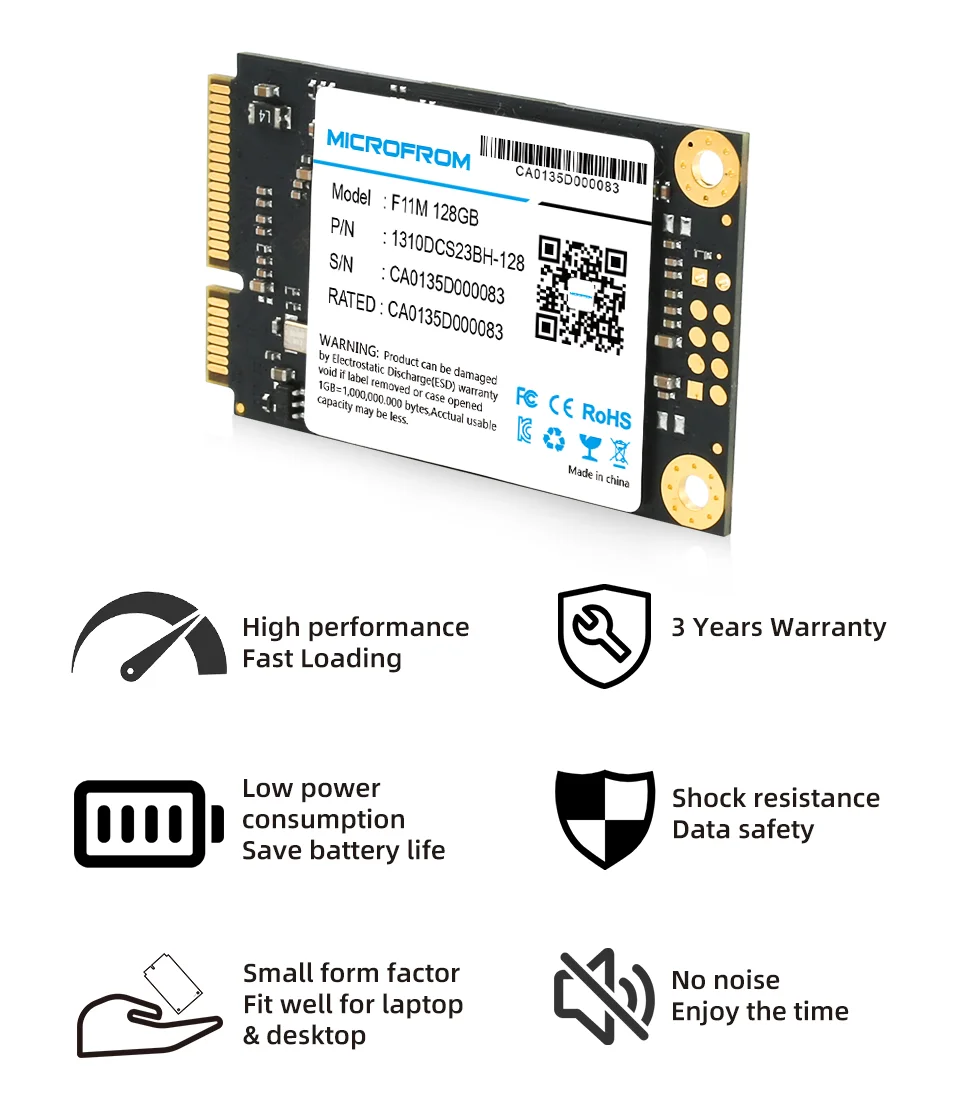 MicroFrom MSATA SSD 512GB Internal Solid State Drive 1TB 256GB 128GB ...