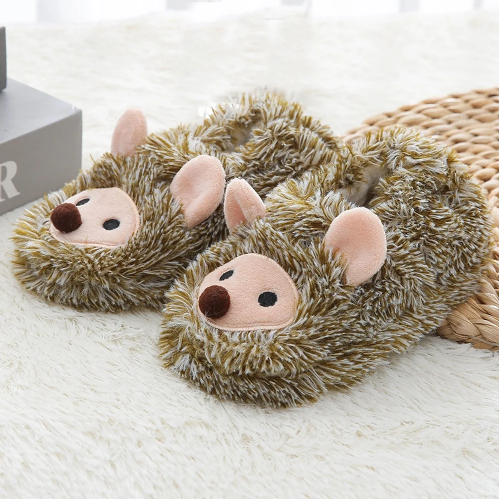 Toddler-Boys-Slippers-Cartoon-Hedgehogs-Plush-Warm-Shoe-Kids-Winter ...