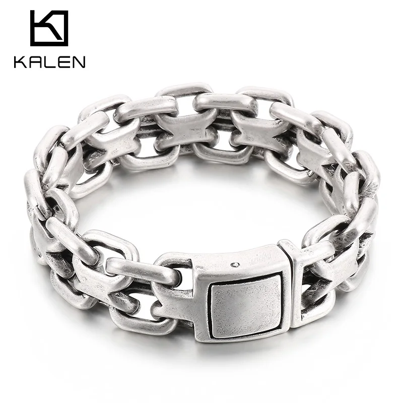 KALEN-Stainless-Steel-Heavy-Double-Zero-Link-Chain-Fashional-Retro ...