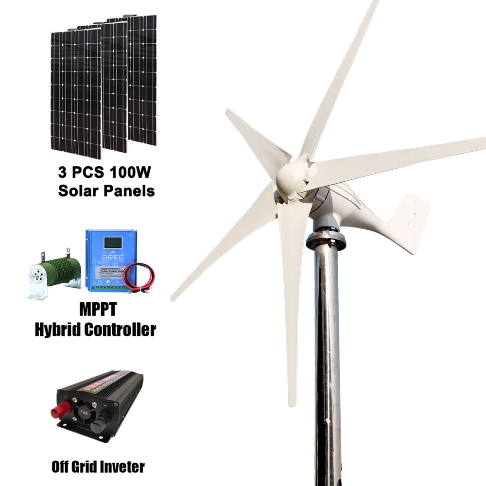 3000W-Wind-Turbine-12V-24V-48V-Free-Energy-Wind-Turbine-With-Free-MPPT ...