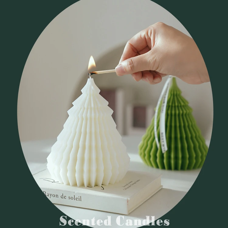Origami-Christmas-Tree-Scented-Candles-Aromatherapy-Candle-Home ...