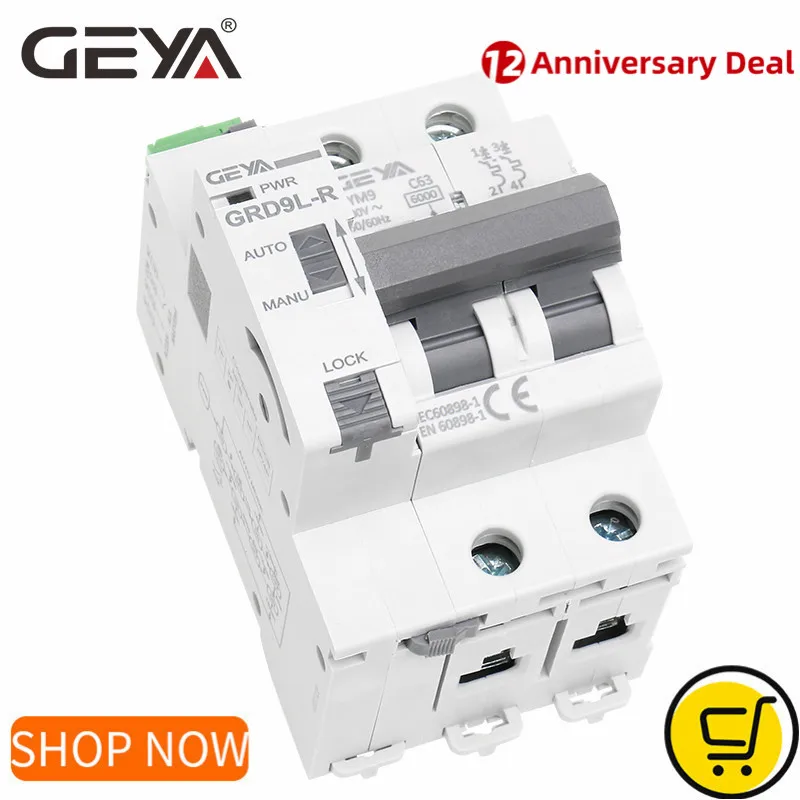 Din Rail Circuit Breaker Mini | Circuit Breaker 2a Din Rail | Ge Mini ...