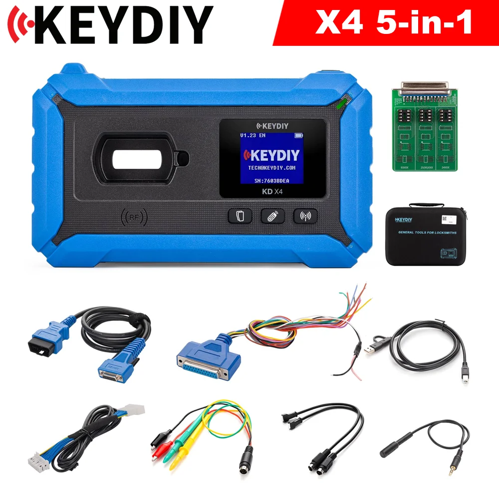KEYDIY KD X4 5-in-1 キー プログラマーは KD-Max+ KD-Mate + KD Mini Prog の機能を組み合わせ ...