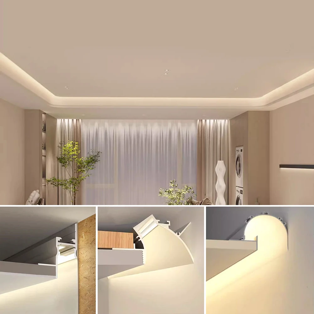 Recessed-Aluminum-Profile-Led-Channel-Diffuser-Gypsum-Ceiling-Backlight ...