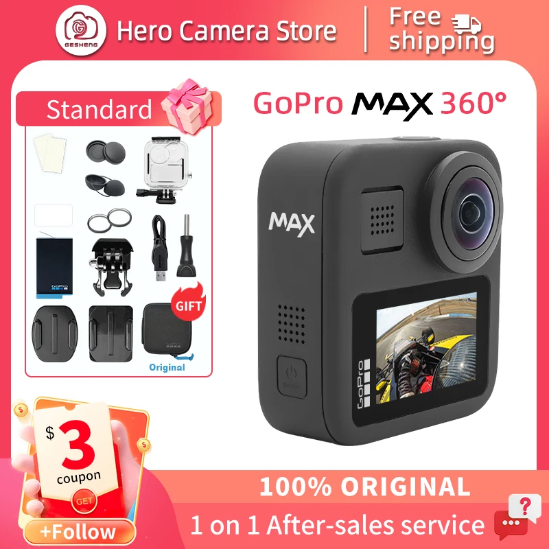 GoPro-MAX-360-panoramic-motion-camera-Go-Pro-MAX-360-original-camera ...