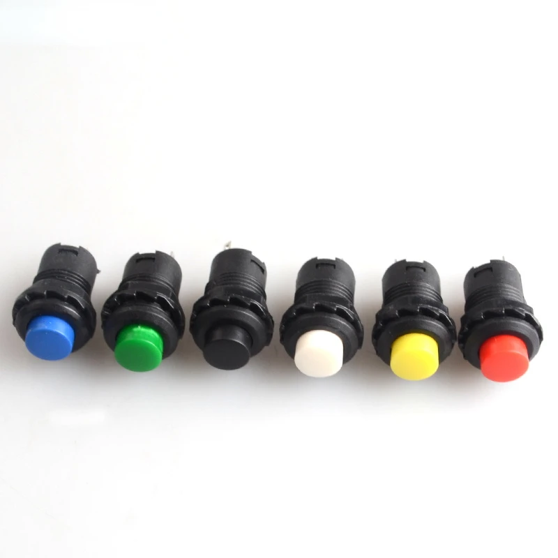 10pcs Momentary & Fixed Self-locking Push Button Switch Latching & Non ...