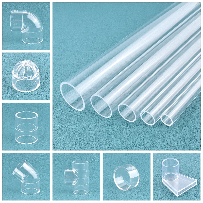 16-20-25-32-40-50mm-Transparent-Acrylic-Pipe-Aquarium-Fish-Tank-Joint ...