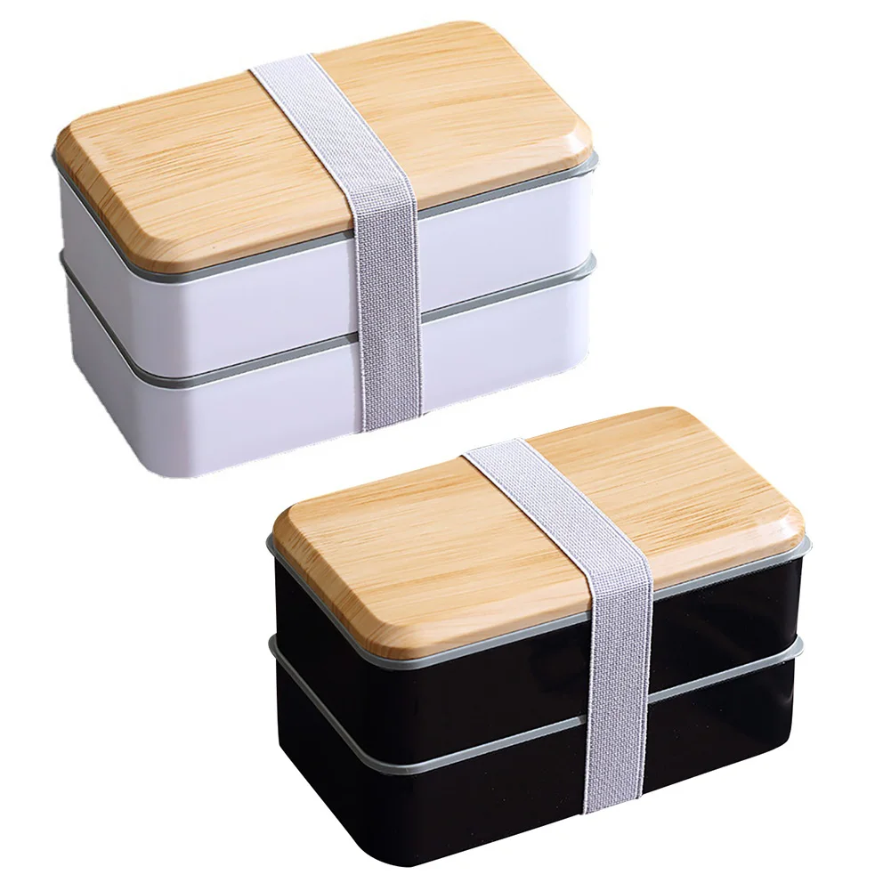 Double-layer-Lunch-Box-1200ml-Large-Capacity-Stackable-Leakproof-Bento ...