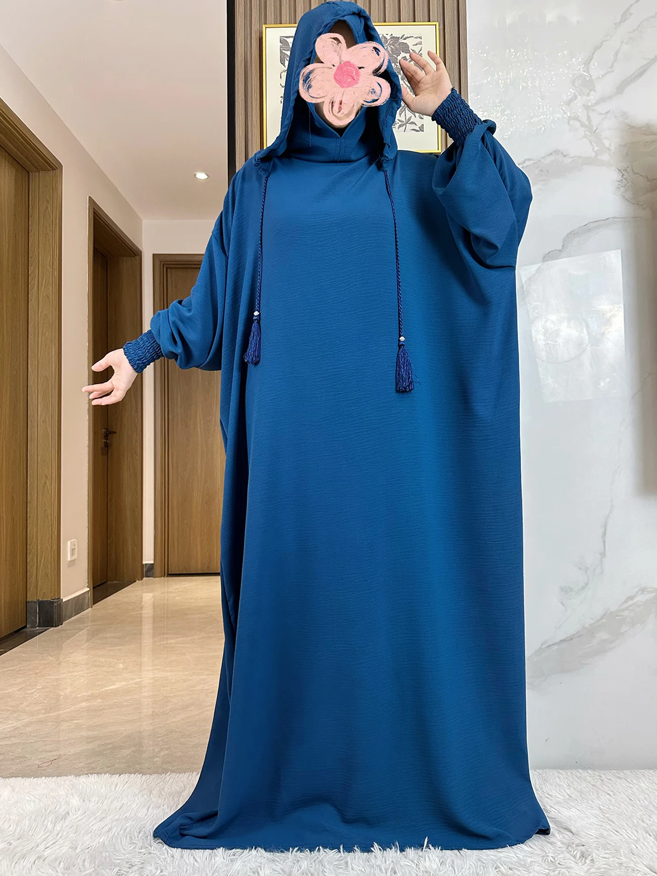 New-Ramadan-Muslim-Double-Hoods-Abaya-Dubai-Turkey-Islam-Prayer-Clothes ...