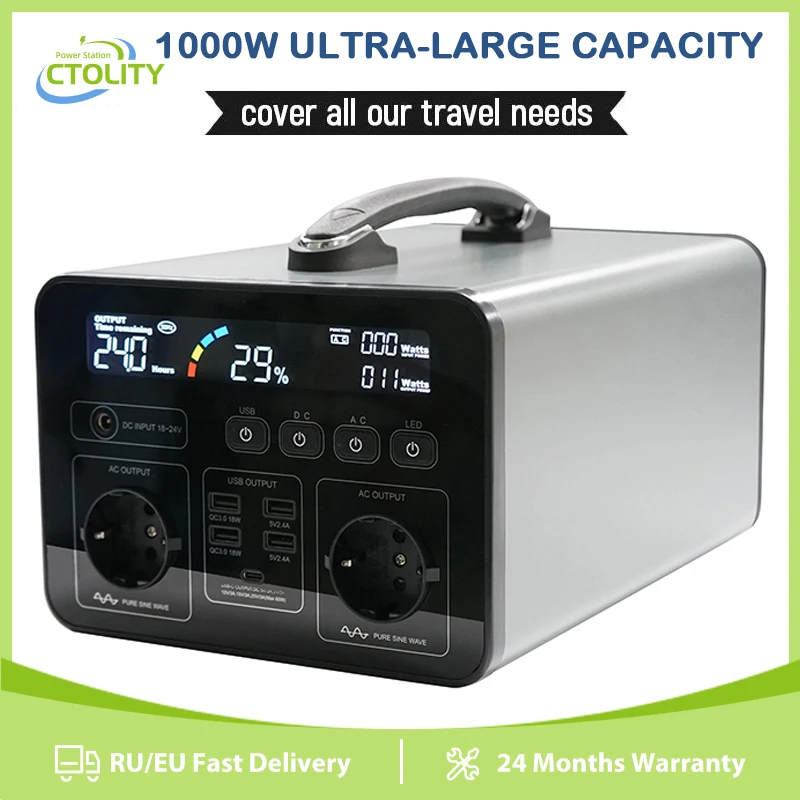 Portable-Power-Station-110V-220V-230V-1000w-Solar-Generator-Camping ...