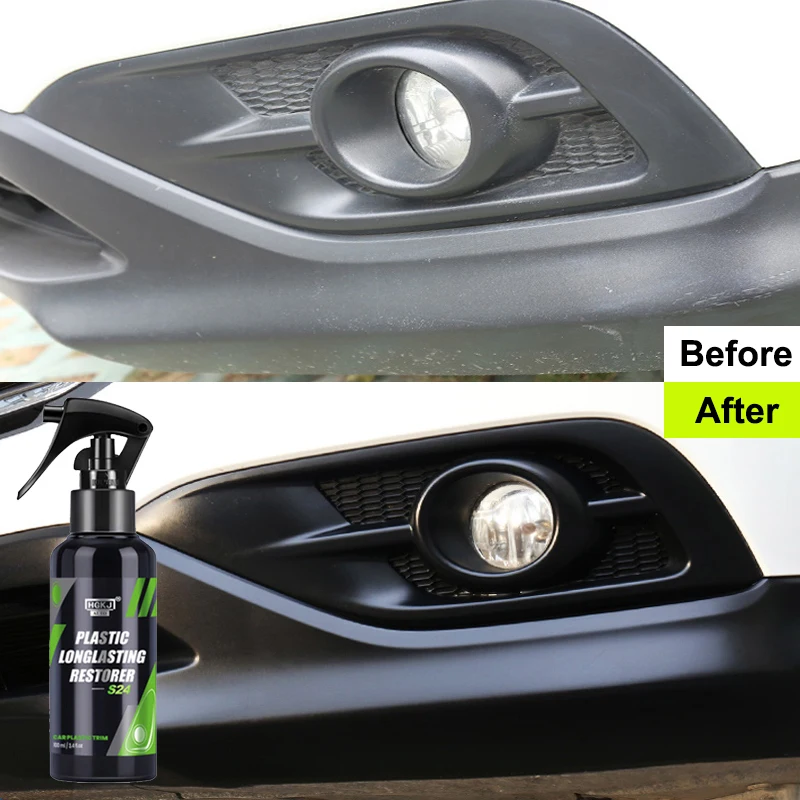 Car Plastic Restorer Spray Back To Black Gloss Car Cleaning Repair Auto ...