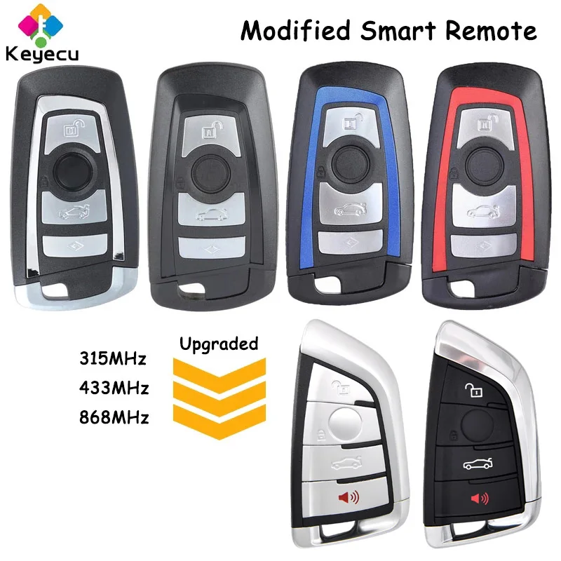 KEYECU-Smart-Remote-Car-Key-With-4-Buttons-PCF7953P-49-Chip-FOB-for-BMW ...