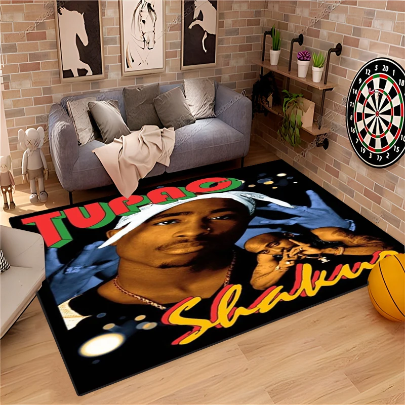 2pac Tupac Raper Pop Carpet Rugs For Bedroom Living Room Carpet Floor ...