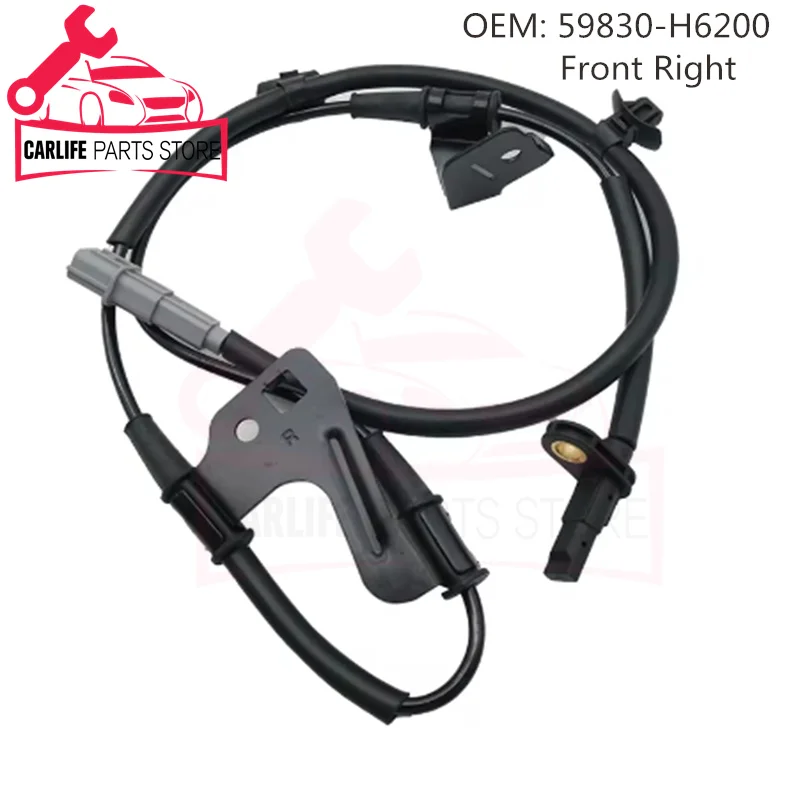 59810-H6200 59830-H6200 Car Front Left Right ABS Wheel Speed Sensor For ...