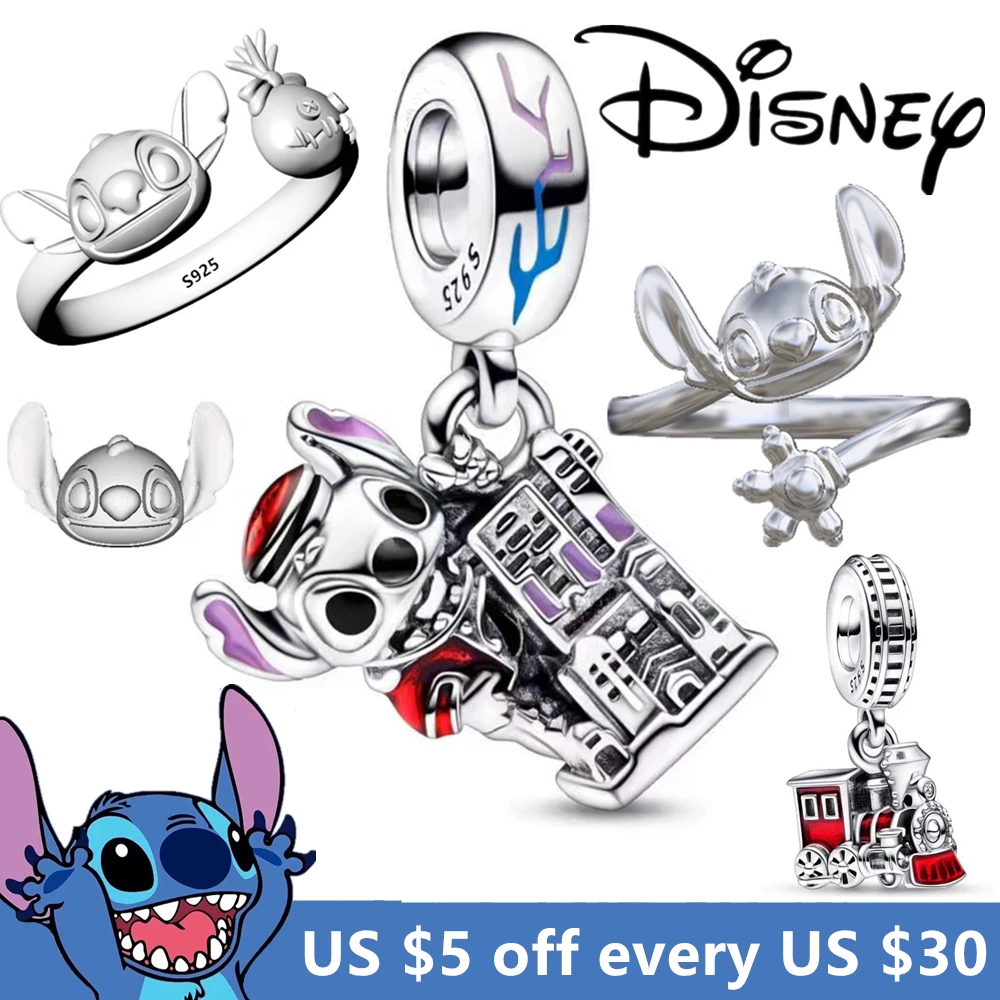 Disney abalorio de plata de ley 925 de Lilo Stitch, compatible con ...
