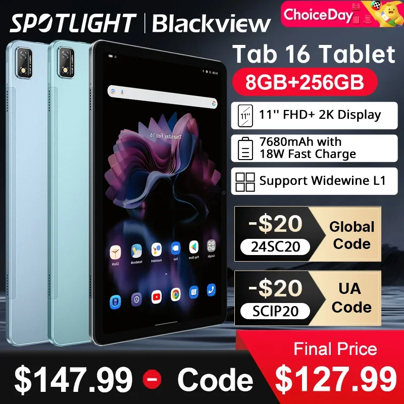 World-Premiere-Blackview-Tab-16-Tablet-Android-8GB-256GB-11-2k-FHD ...