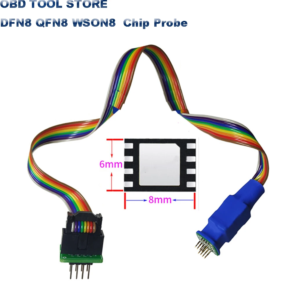 DFN8 QFN8 WSON8 To Dip8 Chip Probe Line 1.27 6x8mm 6X5mm Read and Write ...