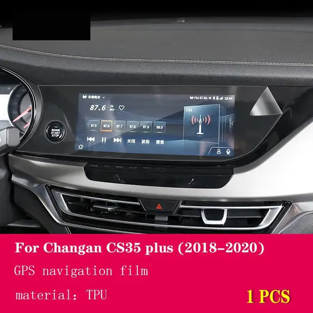 For Changan CS35 Plus 2018-2021 Car GPS navigation Protective film LCD screen TPU film Screen ...