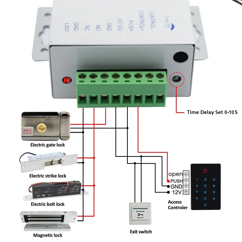 DC-12V-Door-Access-Control-system-Switch-Power-Supply-3A-5A-AC-100-240V ...
