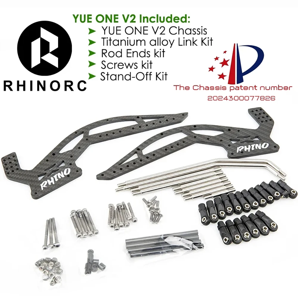 Rhino-YUE-ONE-V2-Kit-de-chasis-de-marco-sobre-orugas-con-ejes-Capra ...