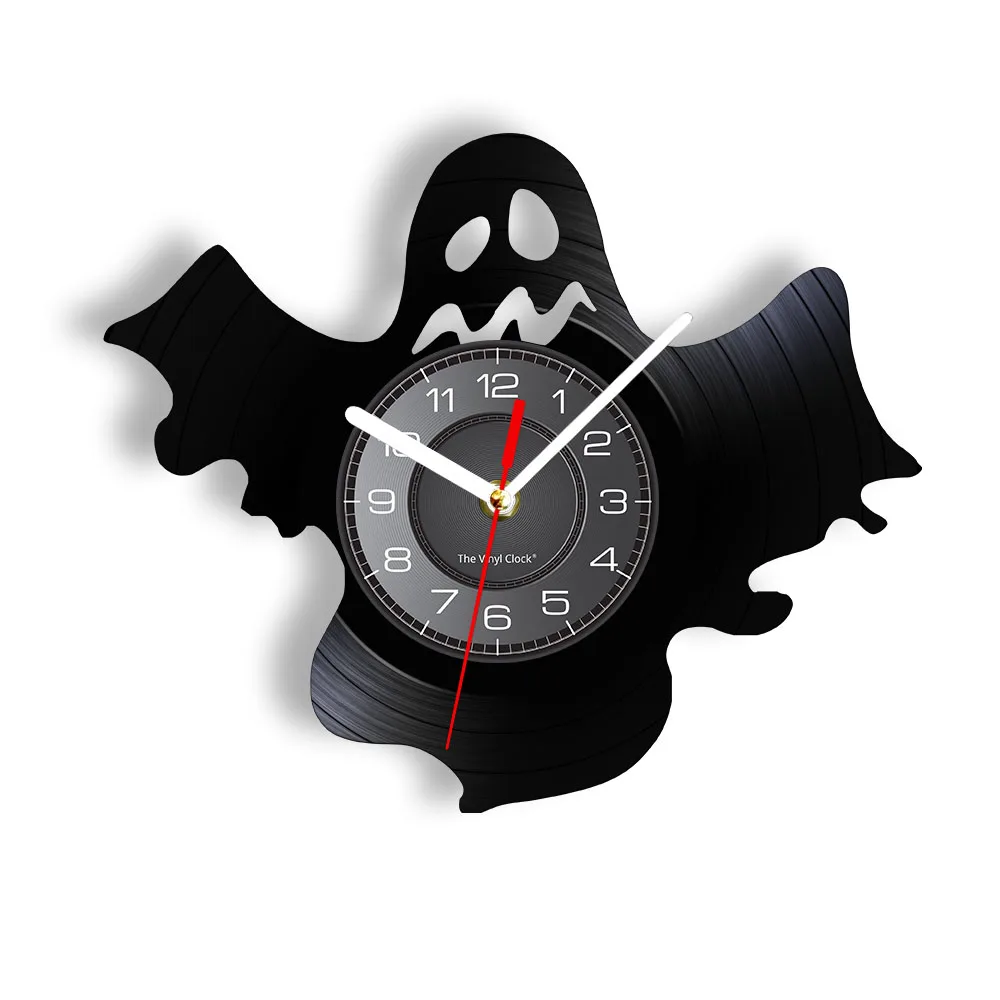 Cartoon Bat Shape Wall Art Wall Clock Halloween Dark Horror Home ...