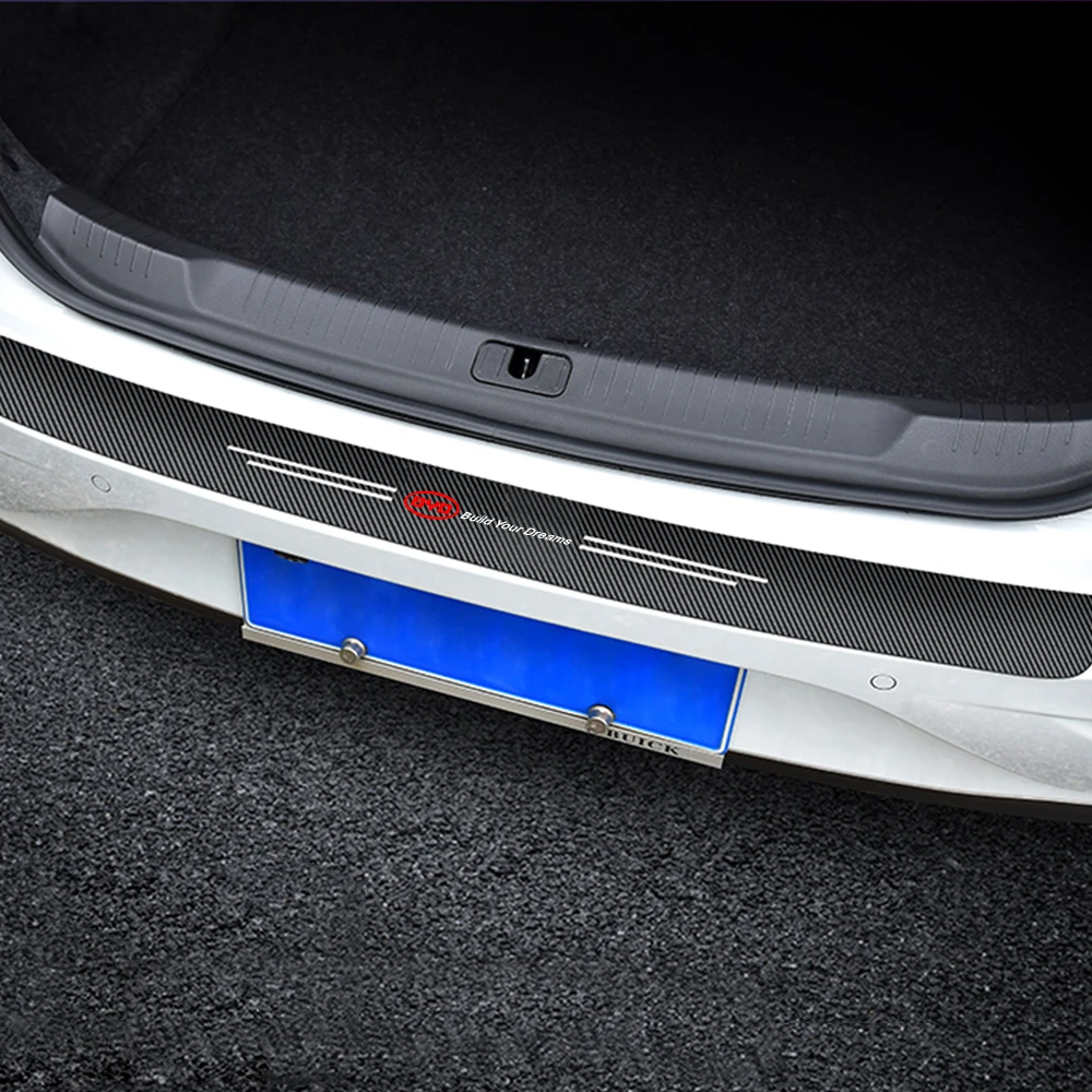 1pc-car-Rear-Bumper-Sticker-Carbon-Fiber-Protective-Pad-Anti-Scratch ...