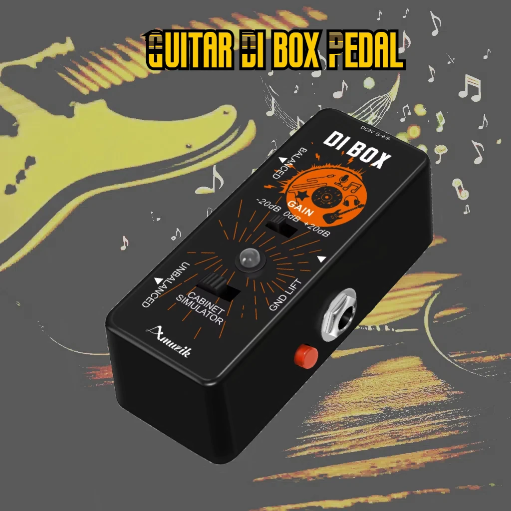 Amuzik-Direct-Box-Guitar-Bass-Passive-DI-Box-with-Cabinet-Simulator-1-4 ...