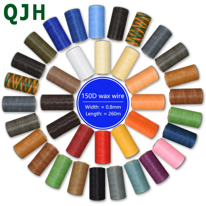 260M-150D-Thickness-Waxed-Thread-For-Leather-Waxed-Cord-For-Diy-Handicraft-Tool-Hand-Stitching ...