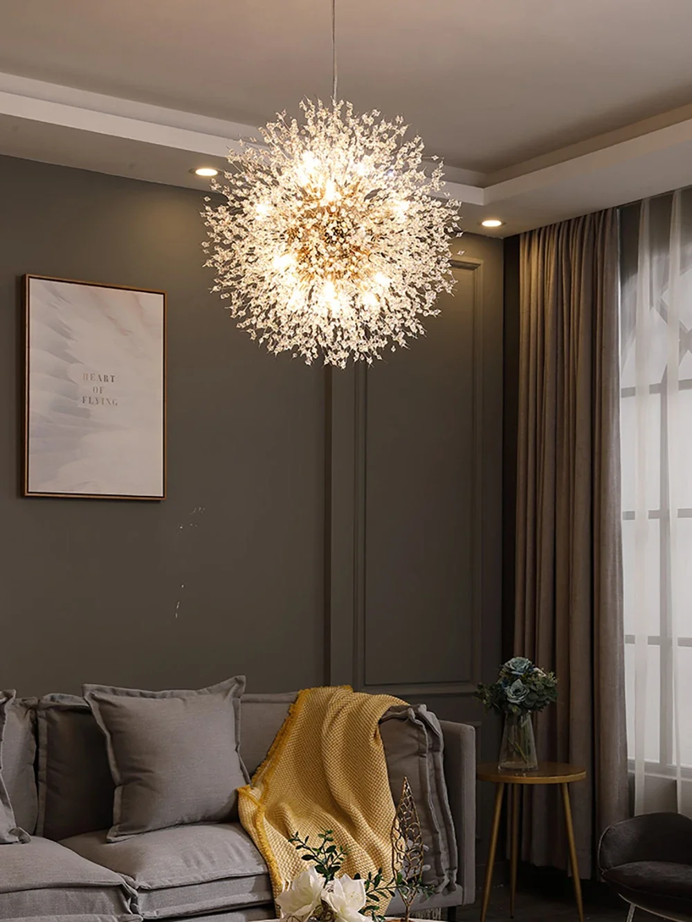 Pha Lê Hiện Đại Bồ Công Anh Led Đèn Chùm Cho Khách Phòng Ăn Phòng Ngủ ...