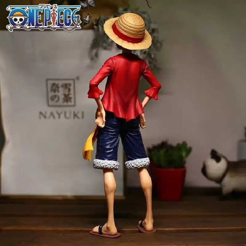 NEW 28cm One Piece Anime Figure Confident Smiley Luffy Three Form Face ...
