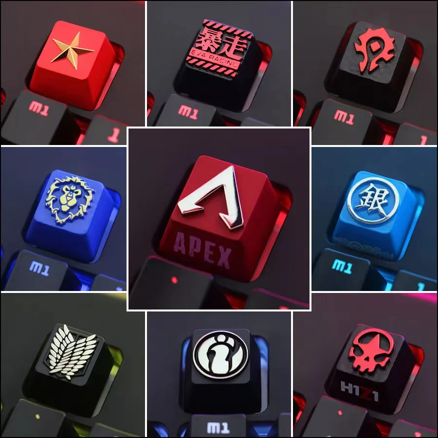 Zinc-Aluminium-Alloy-Key-Cap-Mechanical-Keyboard-Keycap-For-DNF-Dota-2 ...