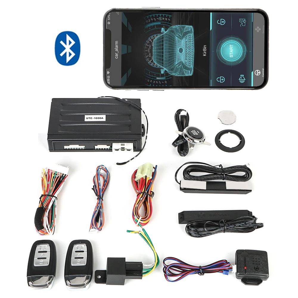 Car-Smart-Key-Starter-Alarm-Bluetooth-Autostart-Set-Auto-Start-Stop ...