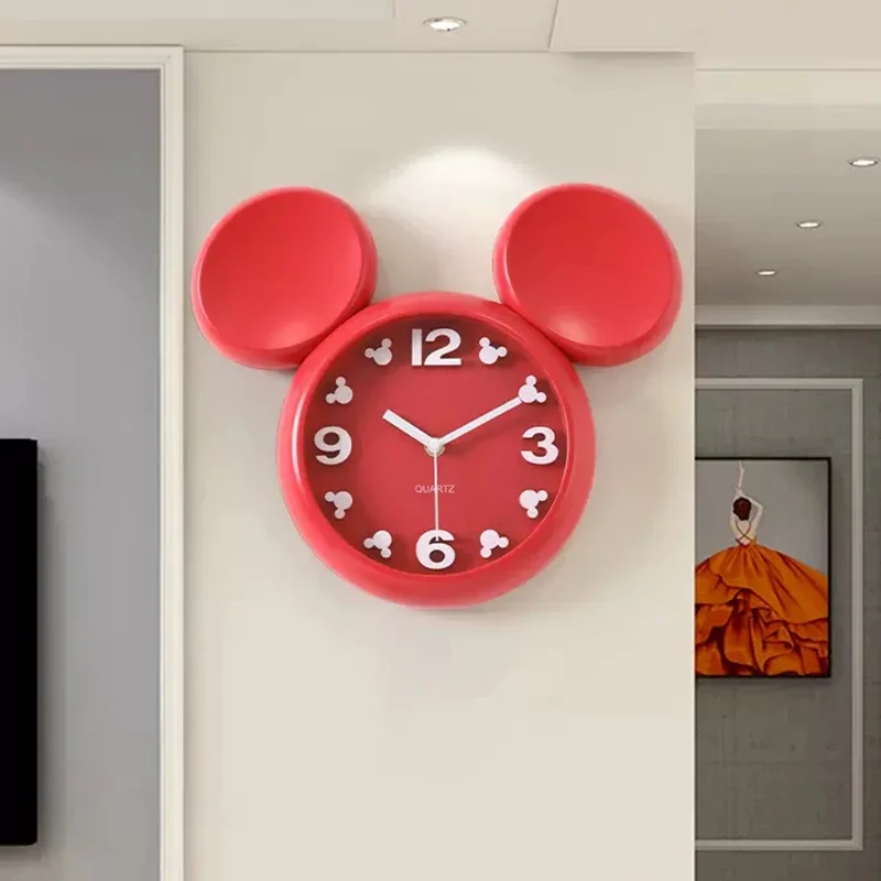 Cartoon-Wall-Clock-Mickey-Wall-Clock-Disney-Lovely-Creative-Simple ...