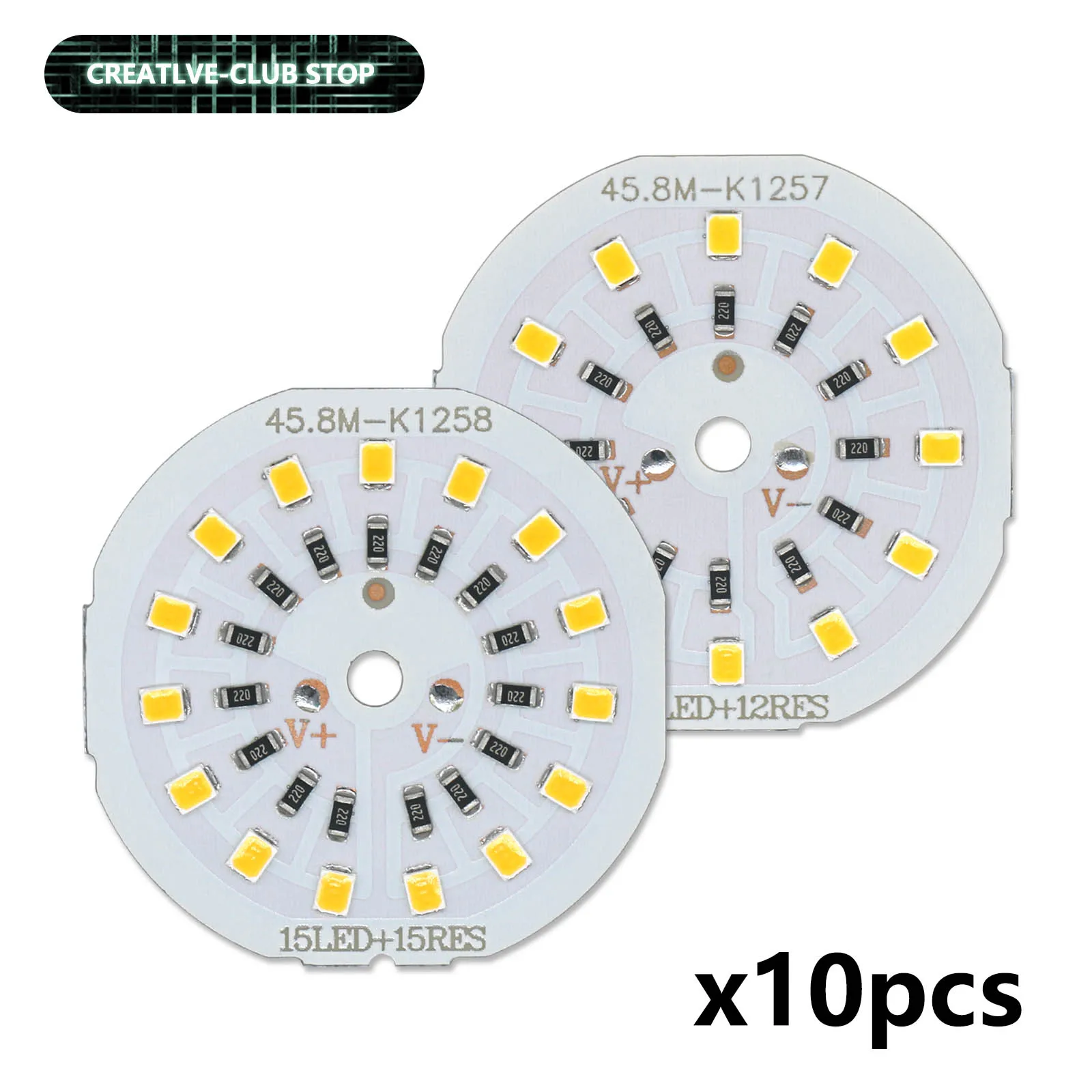 LED 전구 LED 다운라이트용 고휘도 웜 화이트 라이트 보드, DC 12V 램프 비드, SMD2835 칩, 12W, 15W ...
