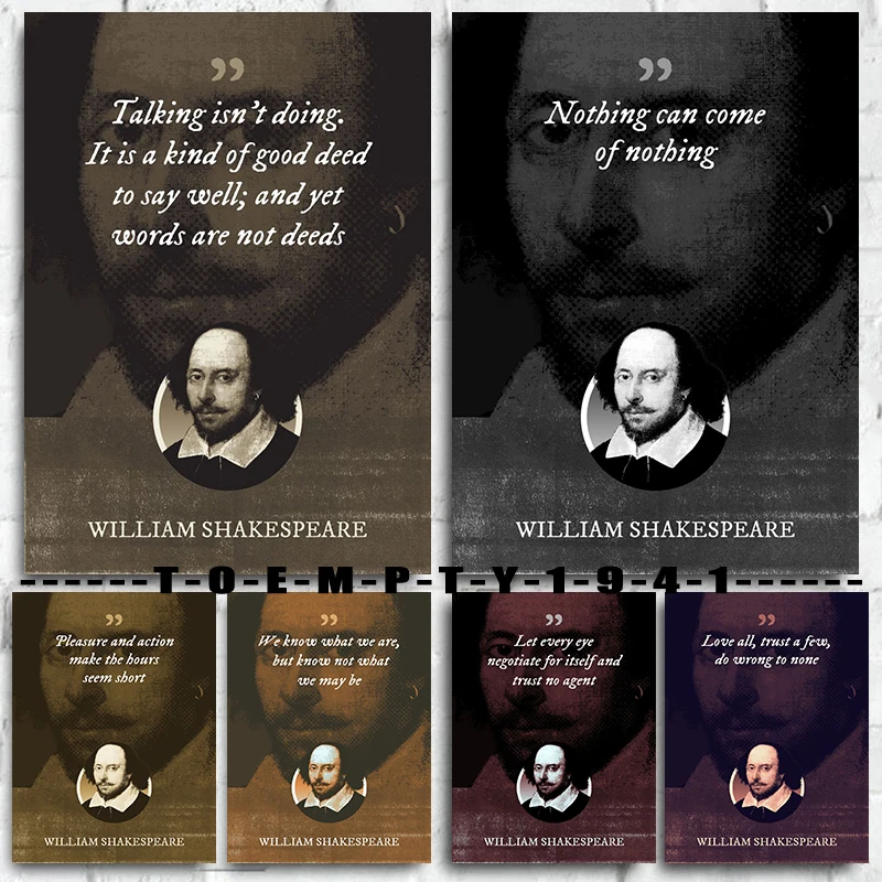 Shakespeare-Quotes-Poster-Canvas-Prints-William-Shakespeare-Dramatist ...