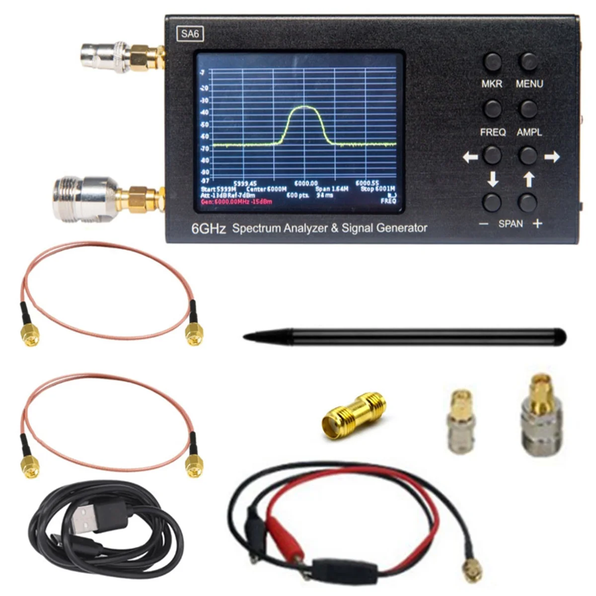 New-SA6-Portable-6GHz-Spectrum-Analyzer-Signal-Genertor-TO-2G-3G-4G-LTE ...