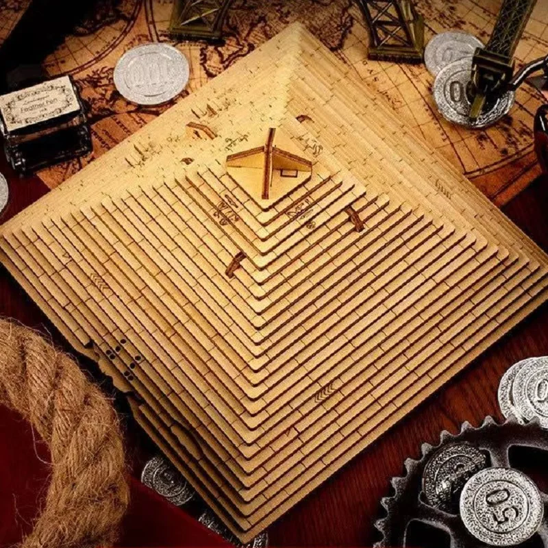Pyramid-Wood-Puzzle-Kid-Educational-Brain-Burn-Teaser-with-Challenging ...